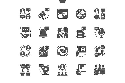 Communication Icons, a Solid Icon by Palau