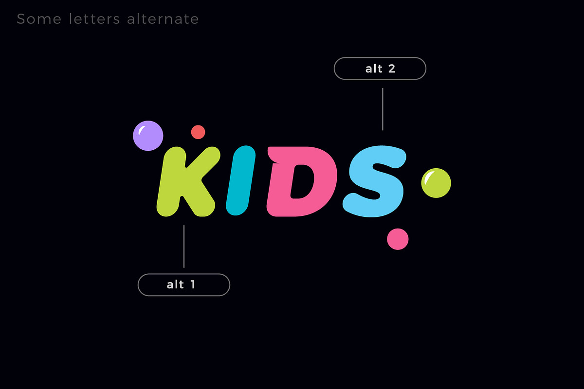ChildRens Font – Colorful Typeface