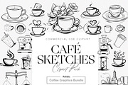 Cafe Sketches Clipart