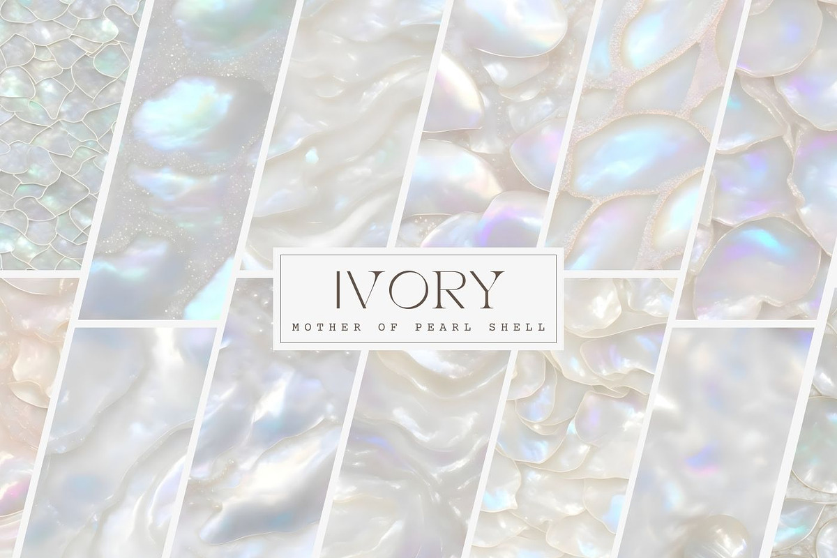 Mother of Pearl Shell Seamless Pattern