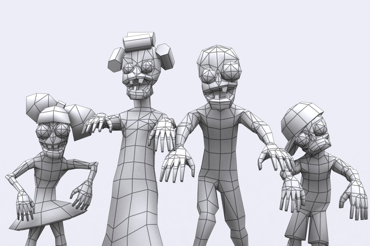 3DRT - Toonworld Zombie Family, a Characters & Person 3D Model by 3DRT ...