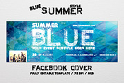 Blue Summer - Facebook cover, a Websites & App Template by Tzochko