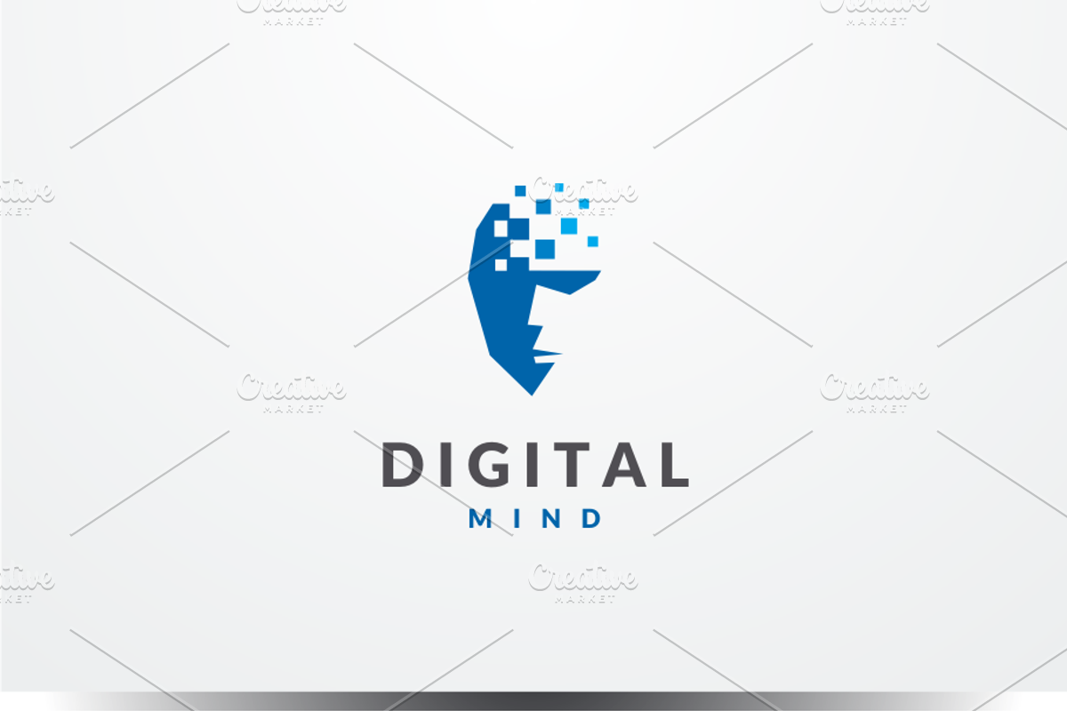 Digital Mind Logo, a Branding & Logo Template by yopie