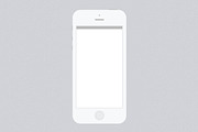 Minimal White iPhone 5 PSD Template, an iPhone Mockup by ANDYPATH SHOP