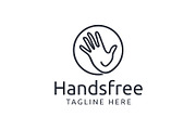 Circle Hand Wave Logo Template