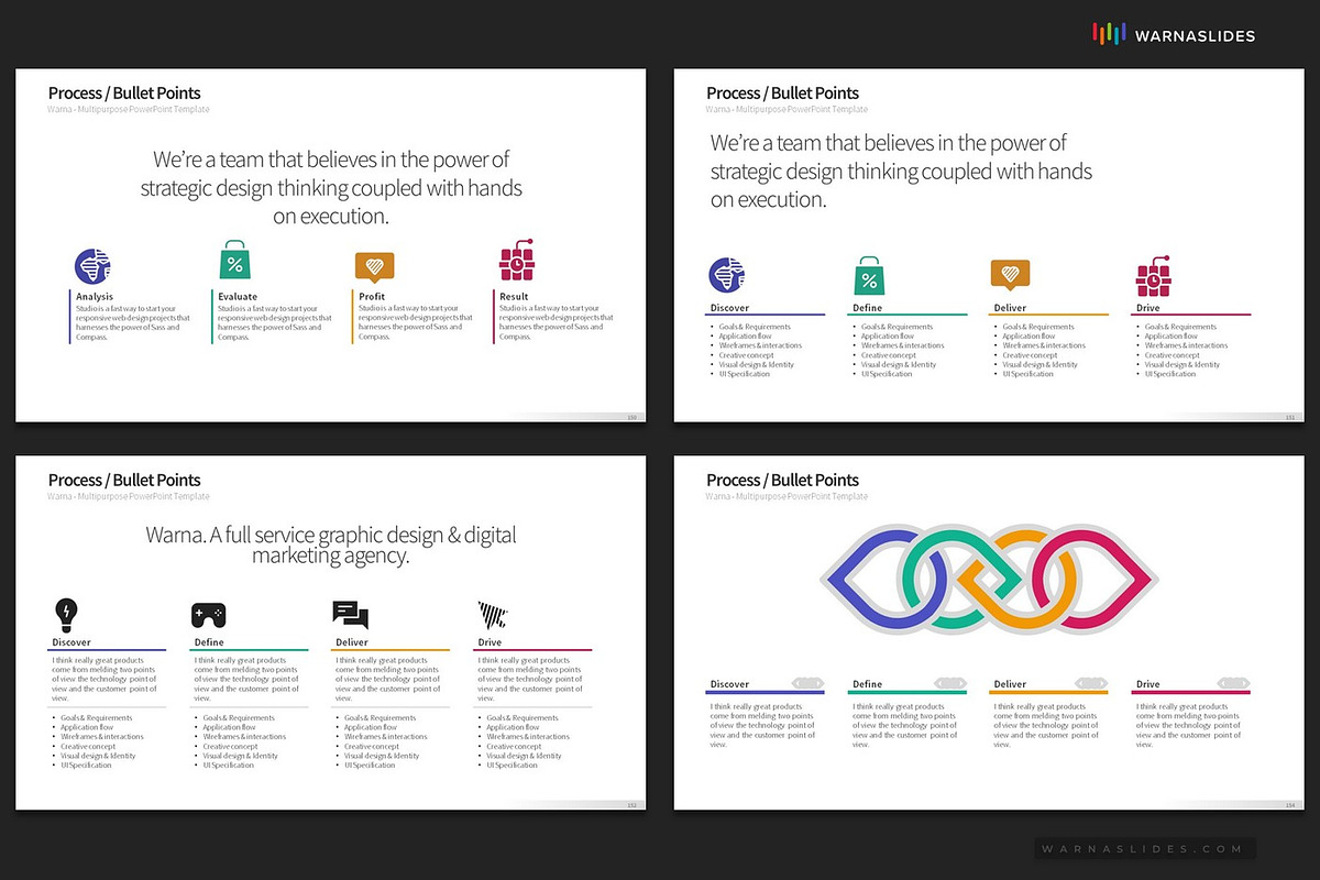 4 Bullet Points PowerPoint Templates