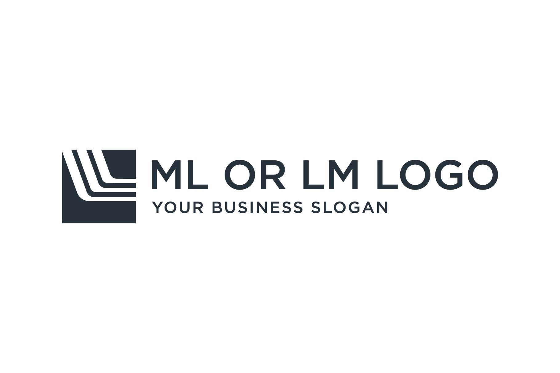 ML Logo Design, a Branding & Logo Template by FransiskaDesign