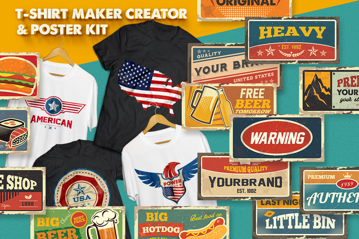 T-Shirt Maker Creator Kit, a Graphic by Graphicgo