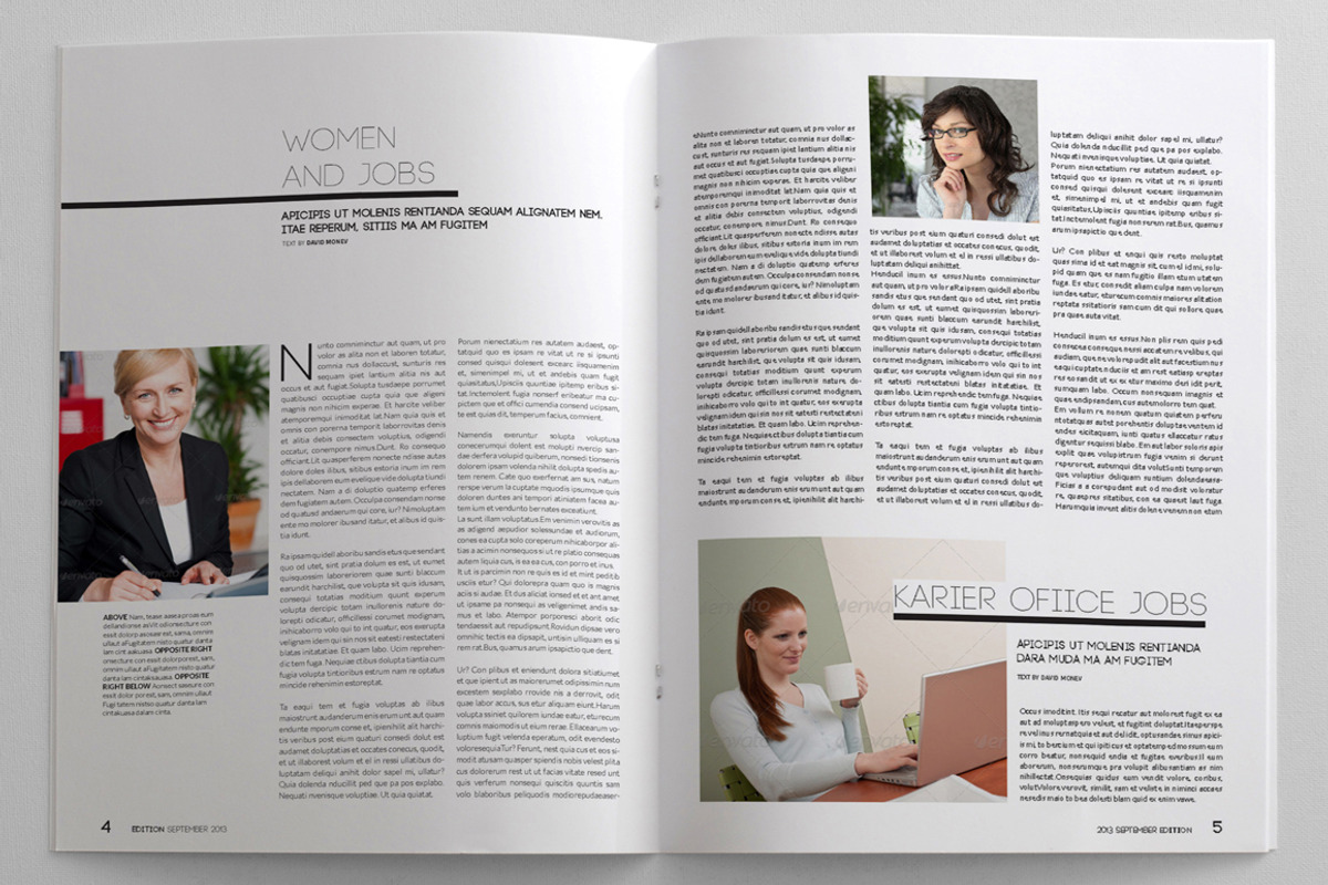 Simply Magazine Template, a Magazine Template by DesignCorner