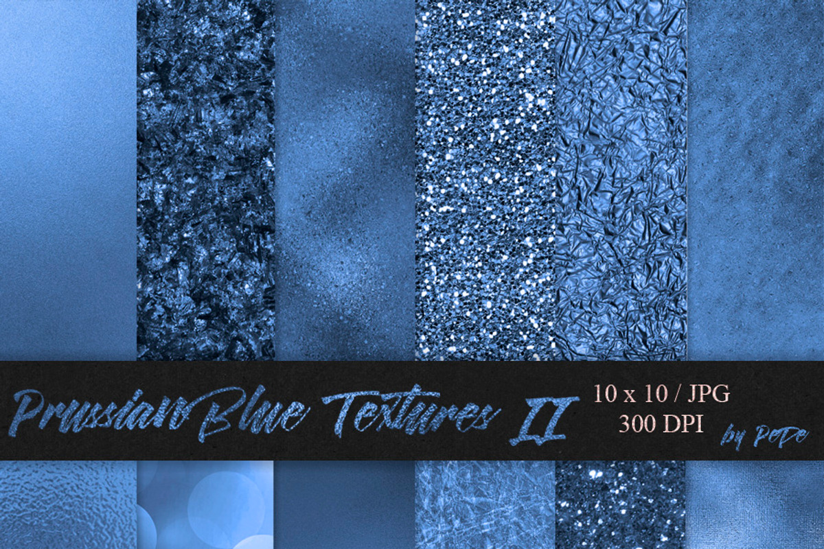 Prussian Blue Textures II, a Texture Graphic by PeDe Designs | Creative ...