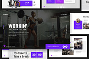 Gym & Fitness Google Slides, a Presentation Template by Giant Design ...