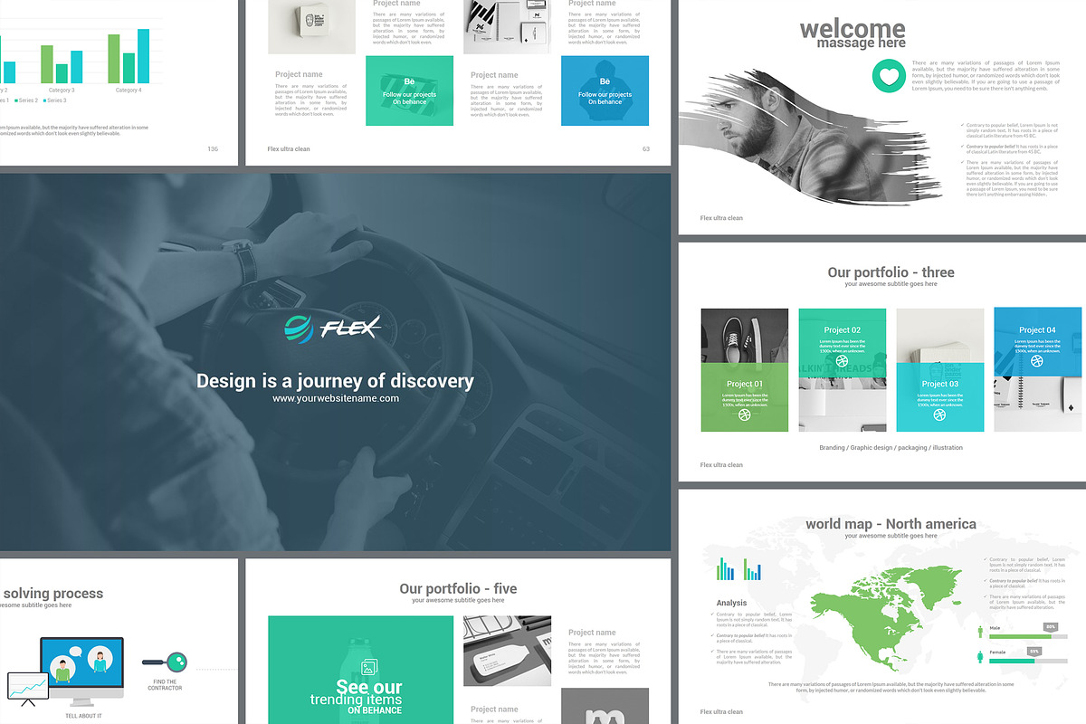 Flex Keynote Presentation Template, a Presentation Template by Crevo Studio
