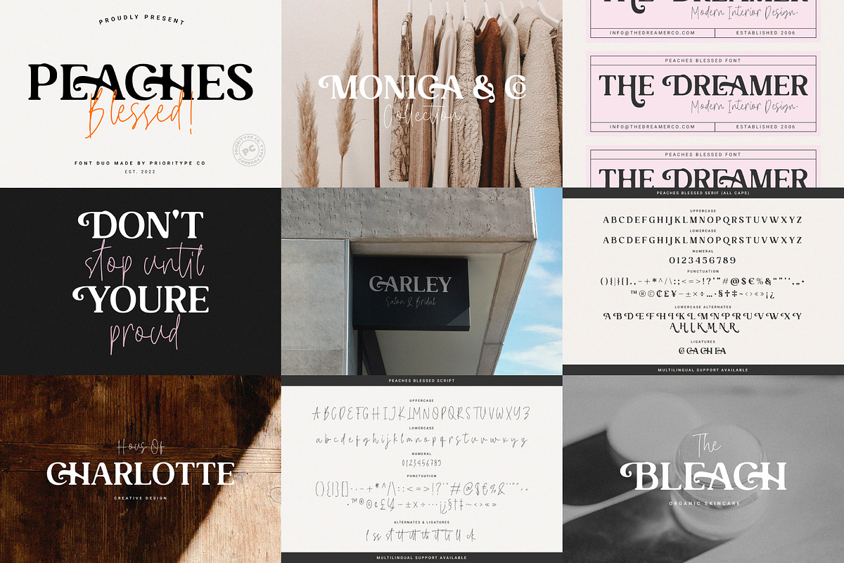 The Modern & Unique Font Bundle #02, a Serif Font by Prioritype Co