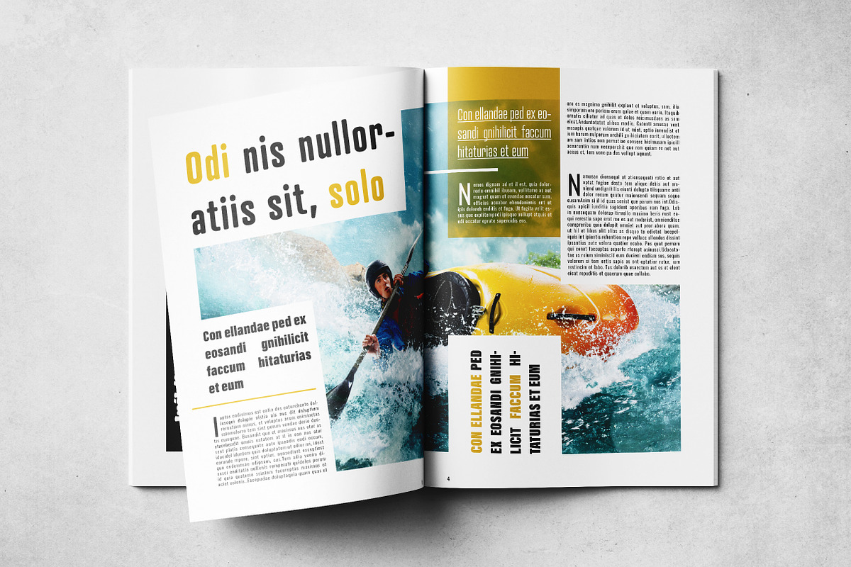 Magazine Layout, a Magazine Template by Grkic Creative | Creative Market