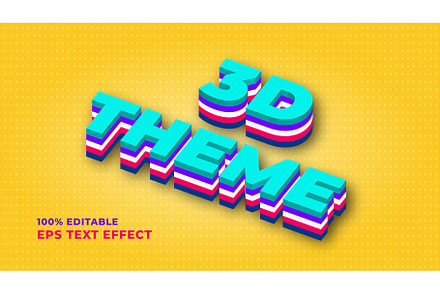 Editable Kids 3d Text Style | Layer Styles ~ Creative Market