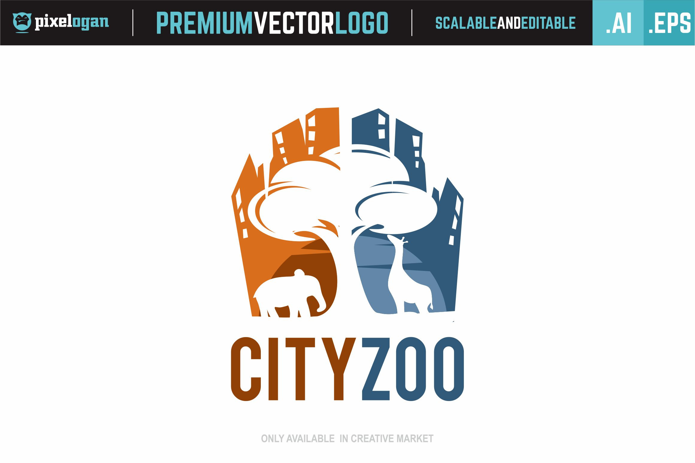 City Zoo Logo, a Branding & Logo Template by pixelogan
