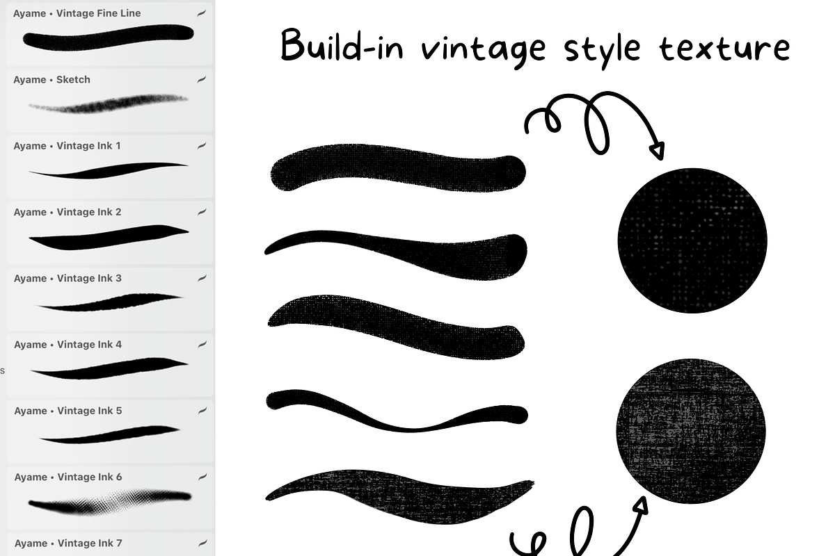 Procreate vintage ink comic brush, a Brush Add-On by ProcreateiBox