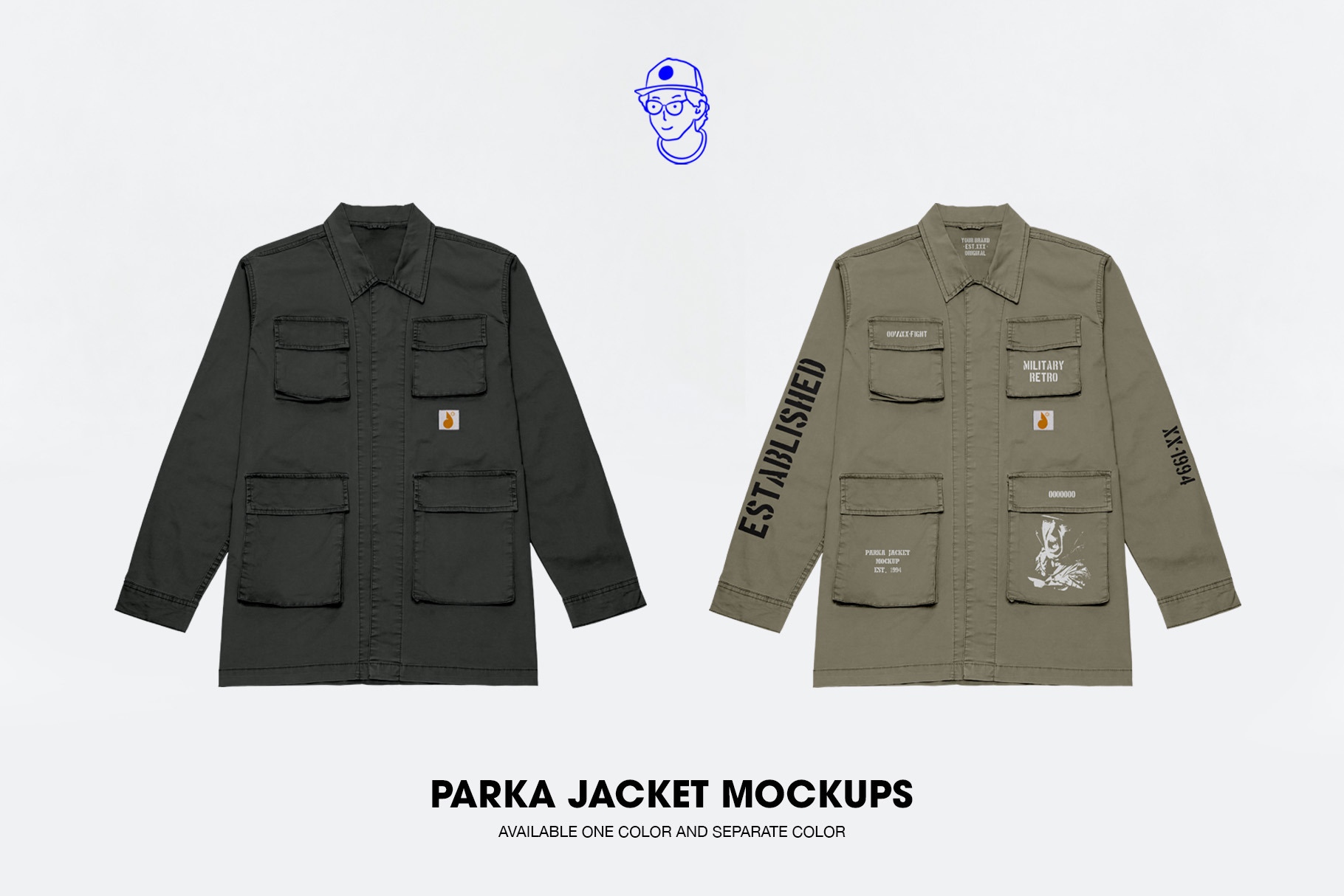 Parka Jacket Mockups, a Shirt Mockup by made_by_nope