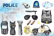 Police. Watercolor collection, an Object Graphic by Ana-Sakuta