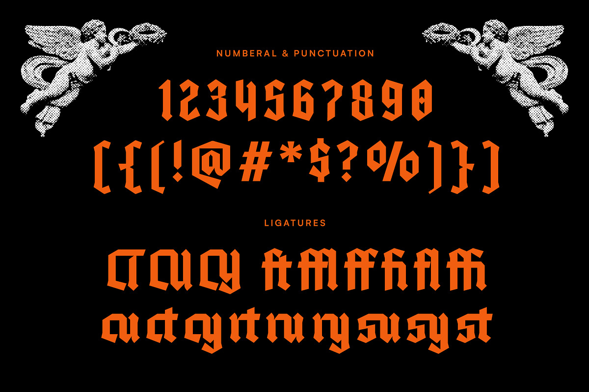 Coldtwine - Bold Gothic Blackletter, a Blackletter Font by Typia Nesia