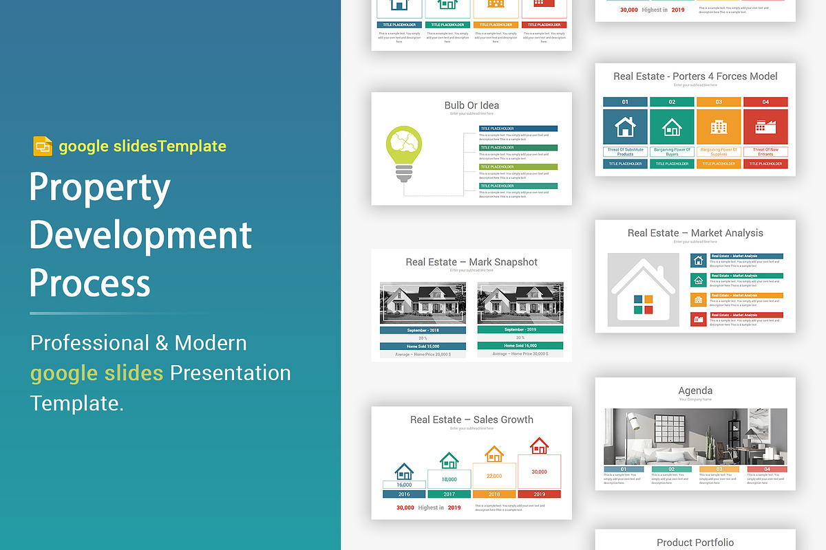 Property Development Google Slides, a Presentation Template by OceanArt