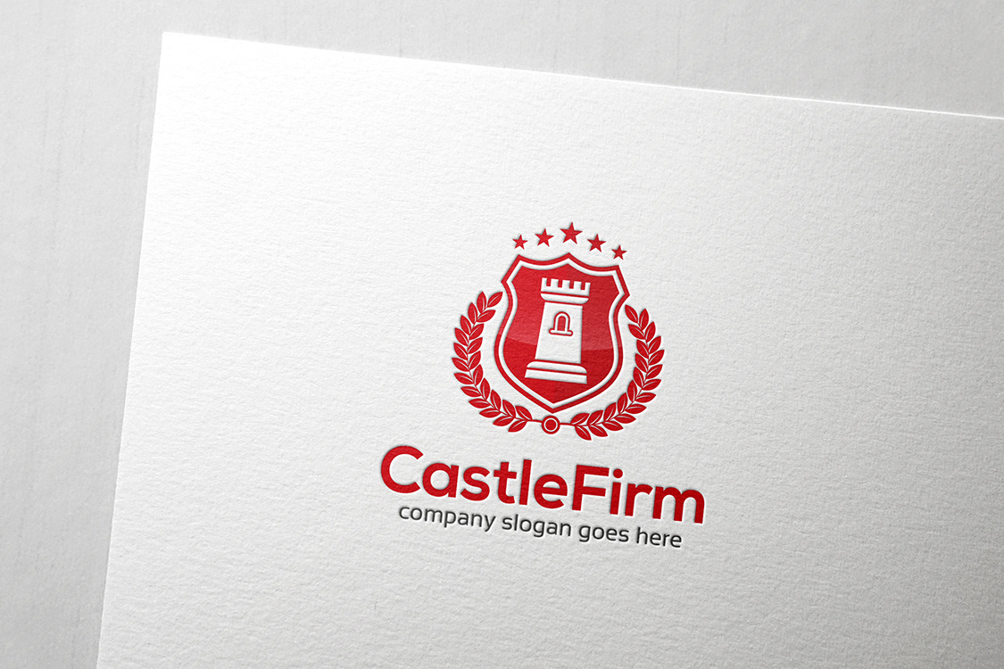 Castle Firm Crest Logo, a Branding & Logo Template by Slim Studio