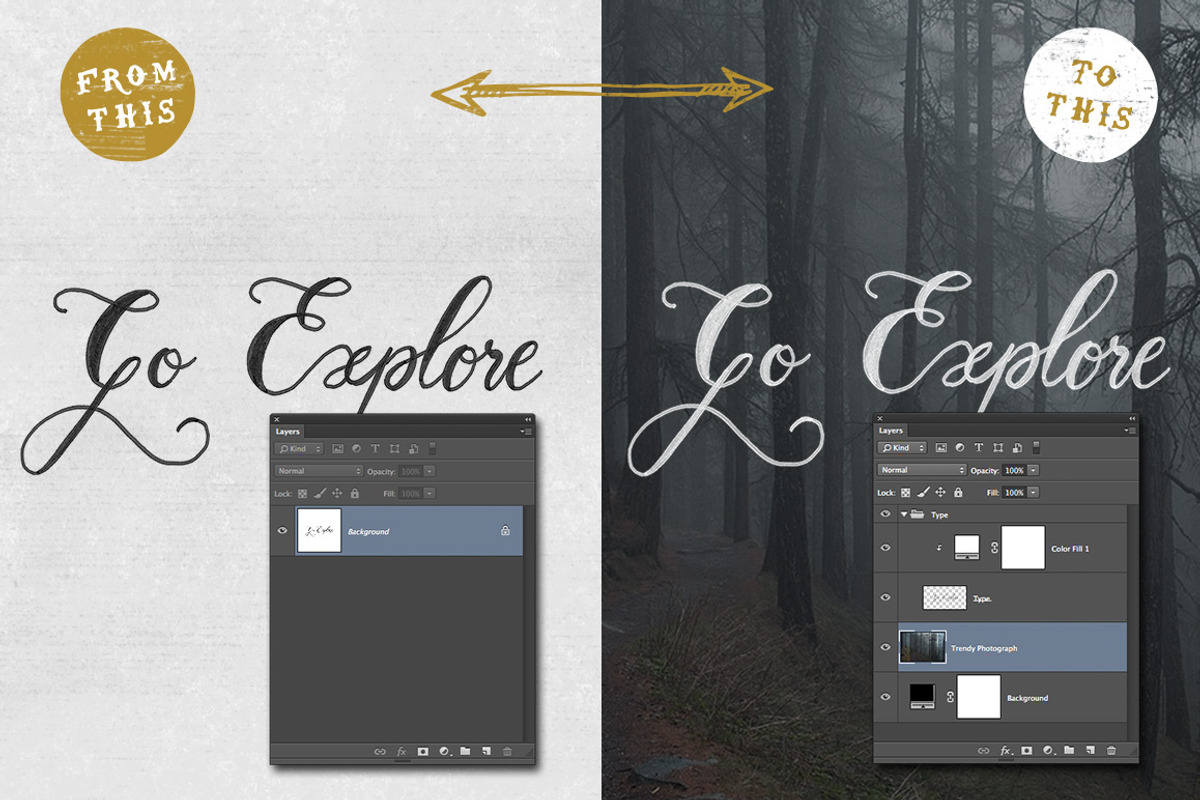 Hand Drawn Lettering Supply Kit, an Object Graphic by Ian Barnard ...