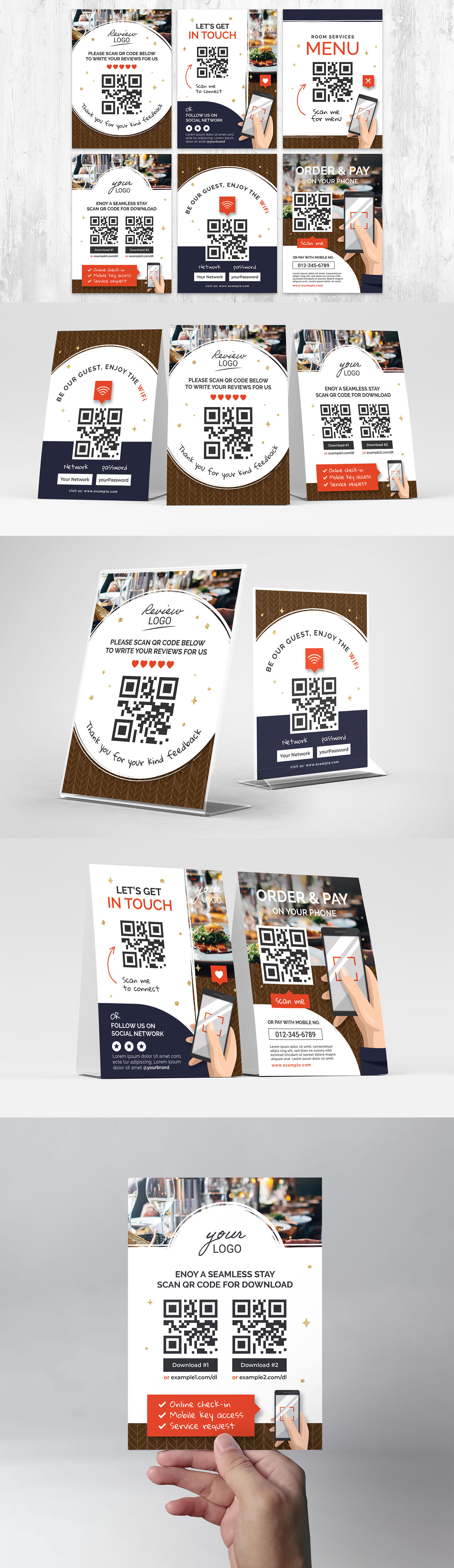 QR Code Flyer Templates Vol.5, a Flyer Template by BrandPacks