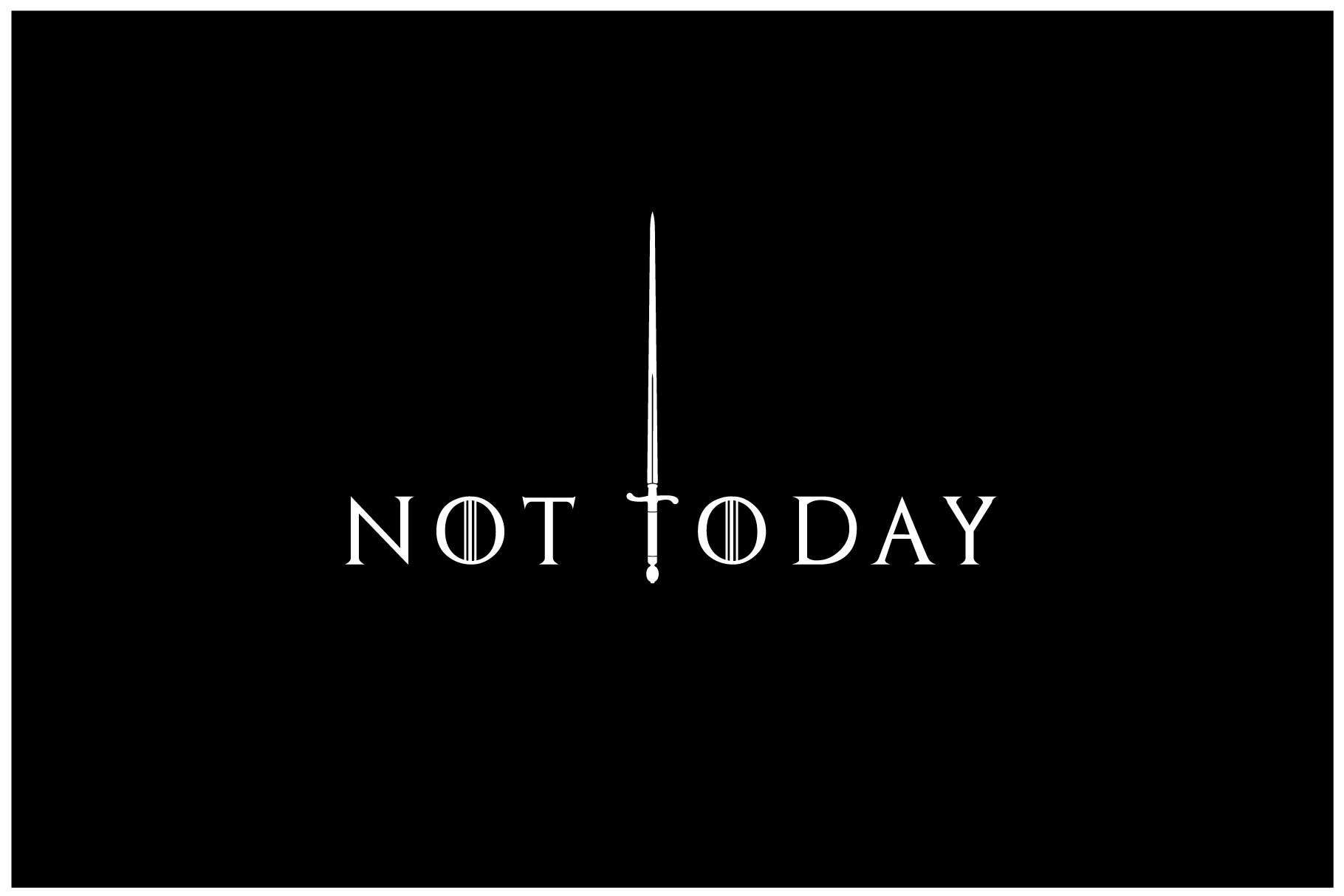 Not Today, Arya Needle Sword Logo, a Branding & Logo Template by Enola99d
