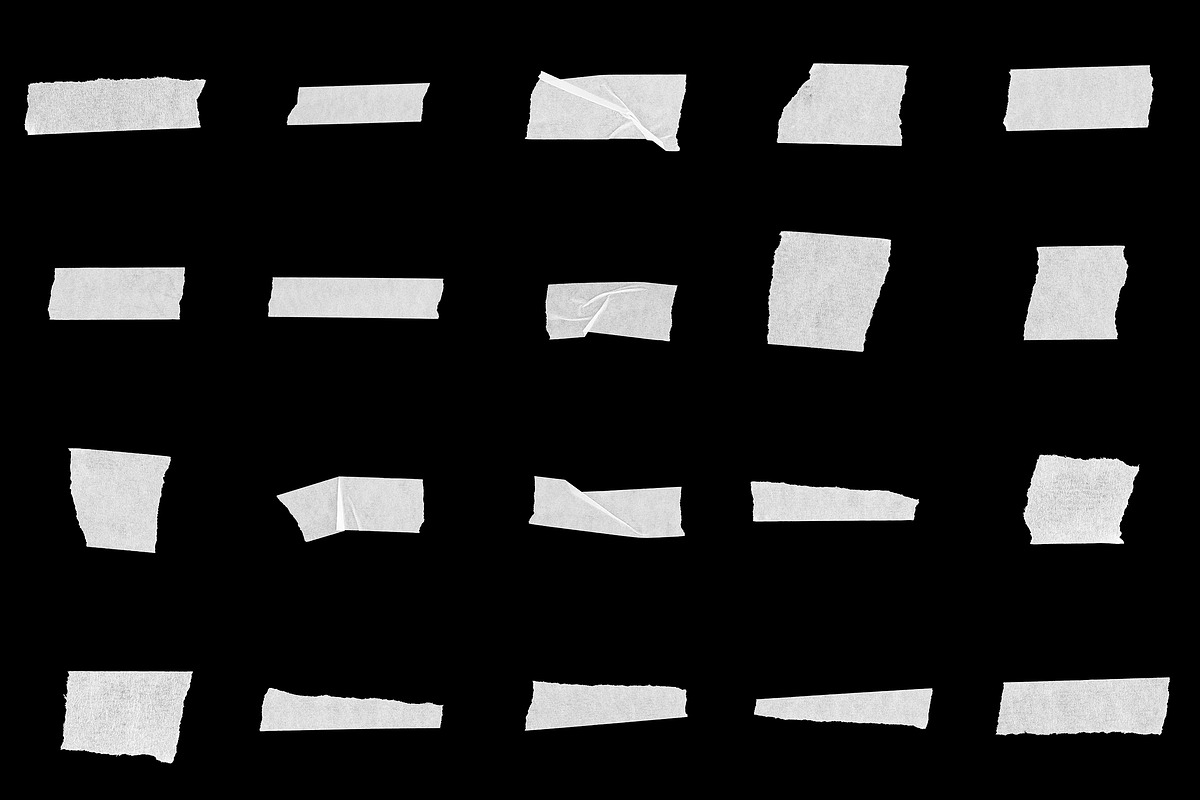 25 Paper Tape Overlay HQ, an Object Graphic by CCPreset