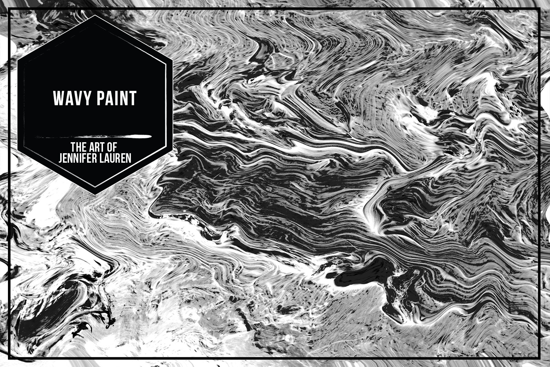Wavy Paint, a Texture Graphic by Jennifer Lauren Creative