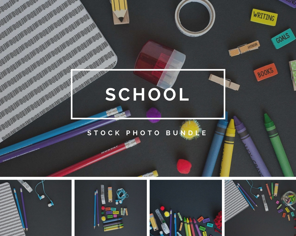 School Stock Photo Bundle, a School & Education Photo by Handmade Creative
