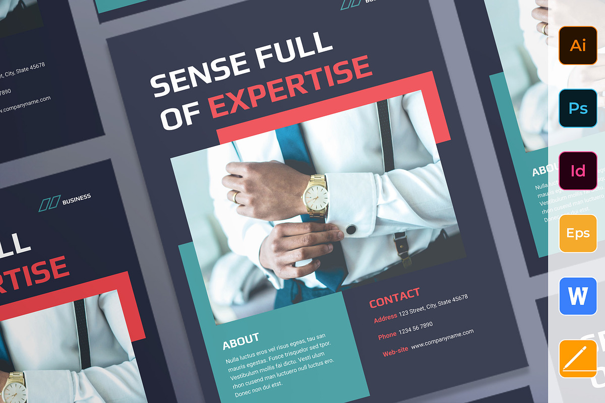 Business Consultant Poster, a Flyer Template by TemplatesNow!