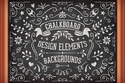 Chalkboard Design Elements, a Decorative Illustration by Mera Pixels
