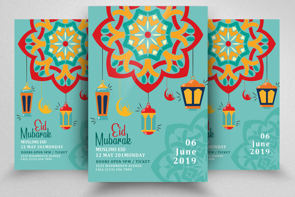 Eid Festival Flyer, a Flyer Template by Business Flyers