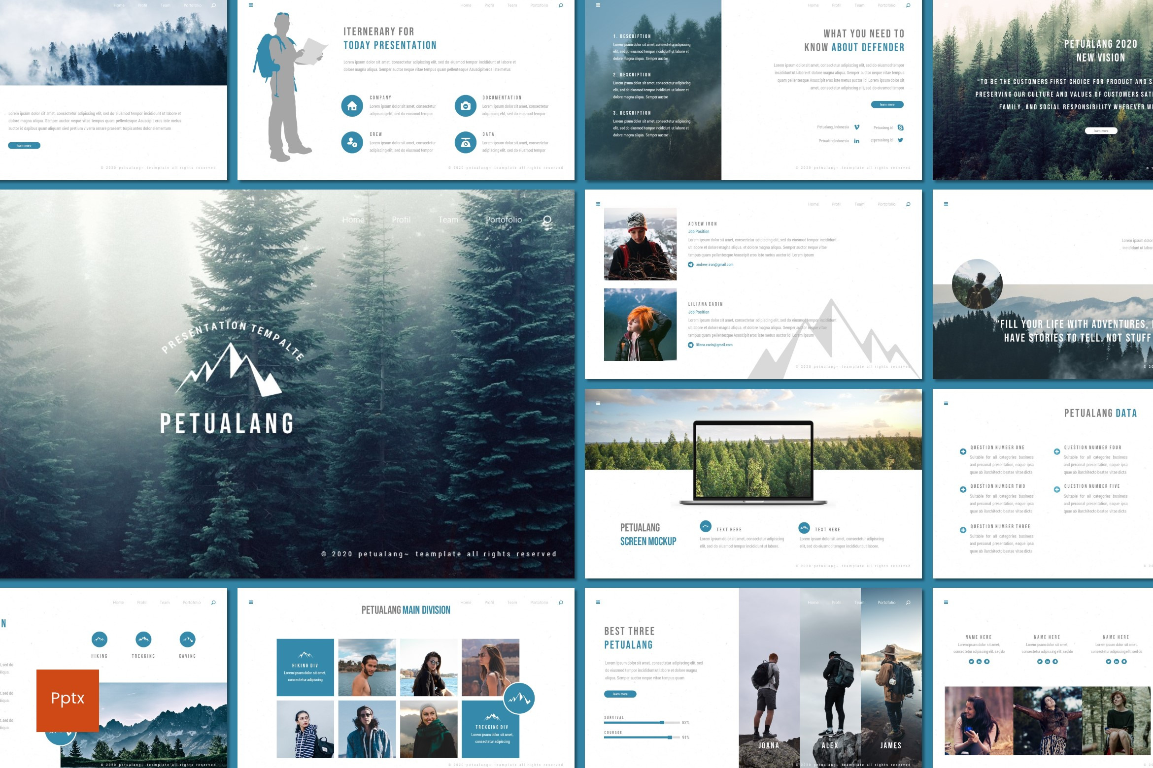 Petualang - Powerpoint Template, a Presentation Template by inspirasign