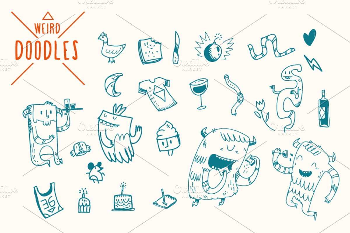 :::Weird Doodles:::, an Illustration by sounas