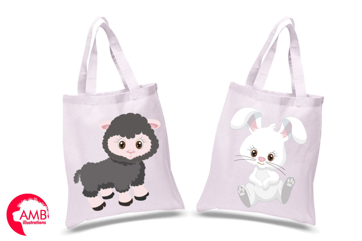 Farm Animals Clipart, AMB-1492, an Animal Illustration by AMBillustrations