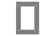 Greek key rectangle frame. Greek | Textures ~ Creative Market