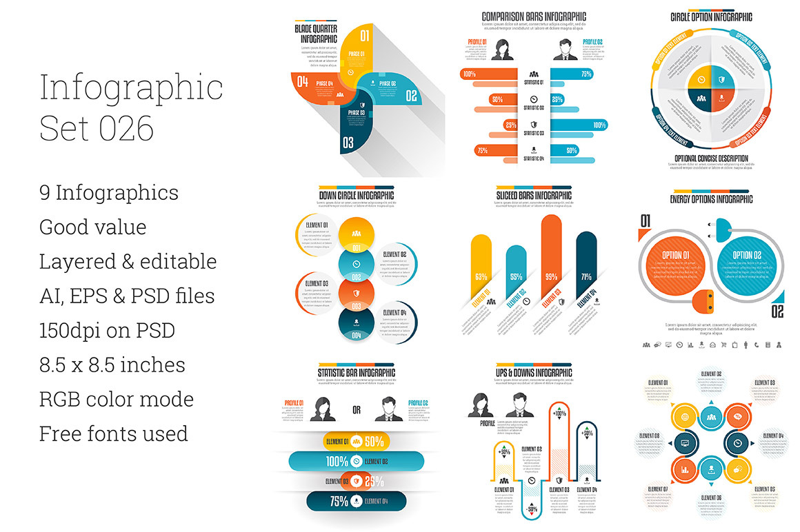 Infographic Set 26, a Templates & Theme by h.utomo