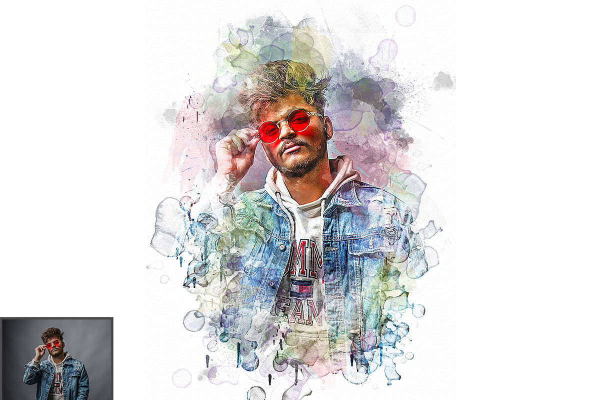 Artistic Paint Effect PS Action, an Action Add-On by Studio Retouch