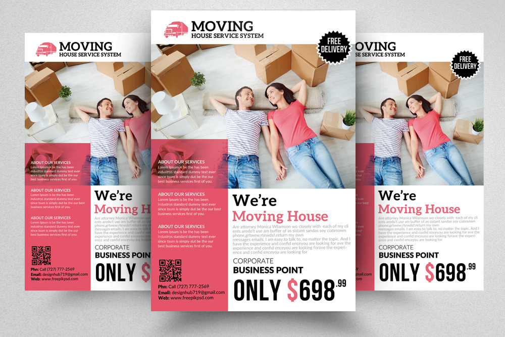We are Moving House Flyer, a Flyer Template by Psd Templates