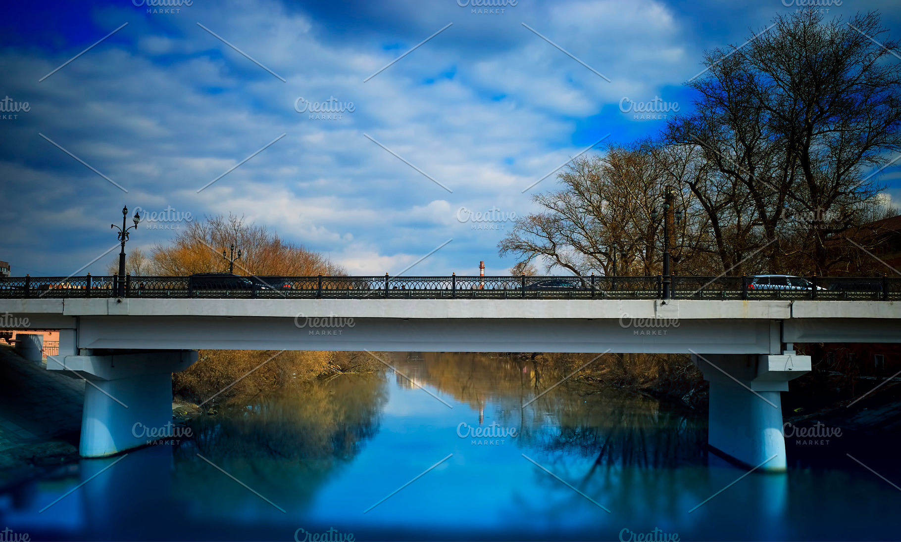 Horizontal city bridge background hd, a Transportation Photo by ...