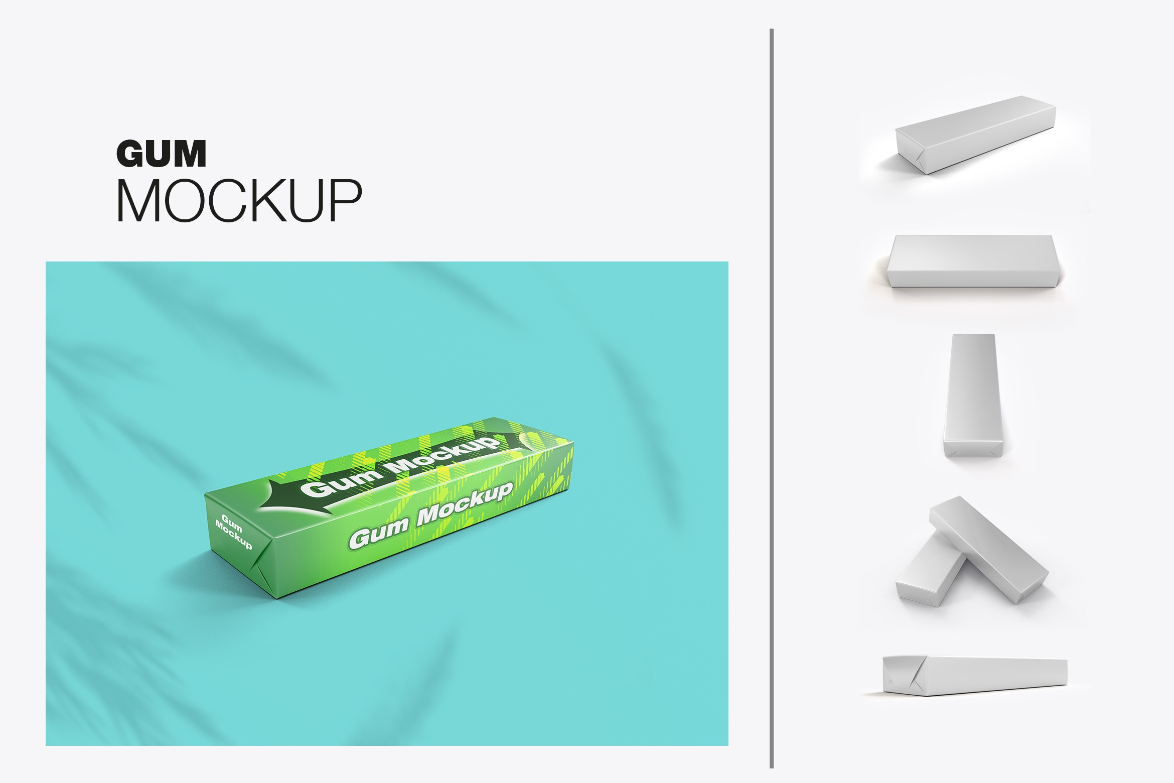 Bubble Gum Pack Mockup, a Product Mockup by OneVectorStock