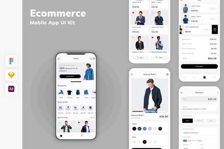 Sunglasses Shop Mobile App UI Kit, an UI Kit Template by uicube