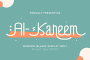 Al-Kareem - Arabic Display Font, a Font by Runsell Studio