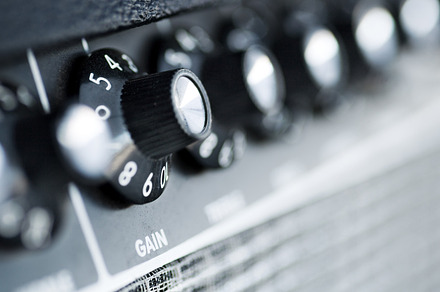 guitar amp on stage, an Arts & Entertainment Photo by AlexZaitsev