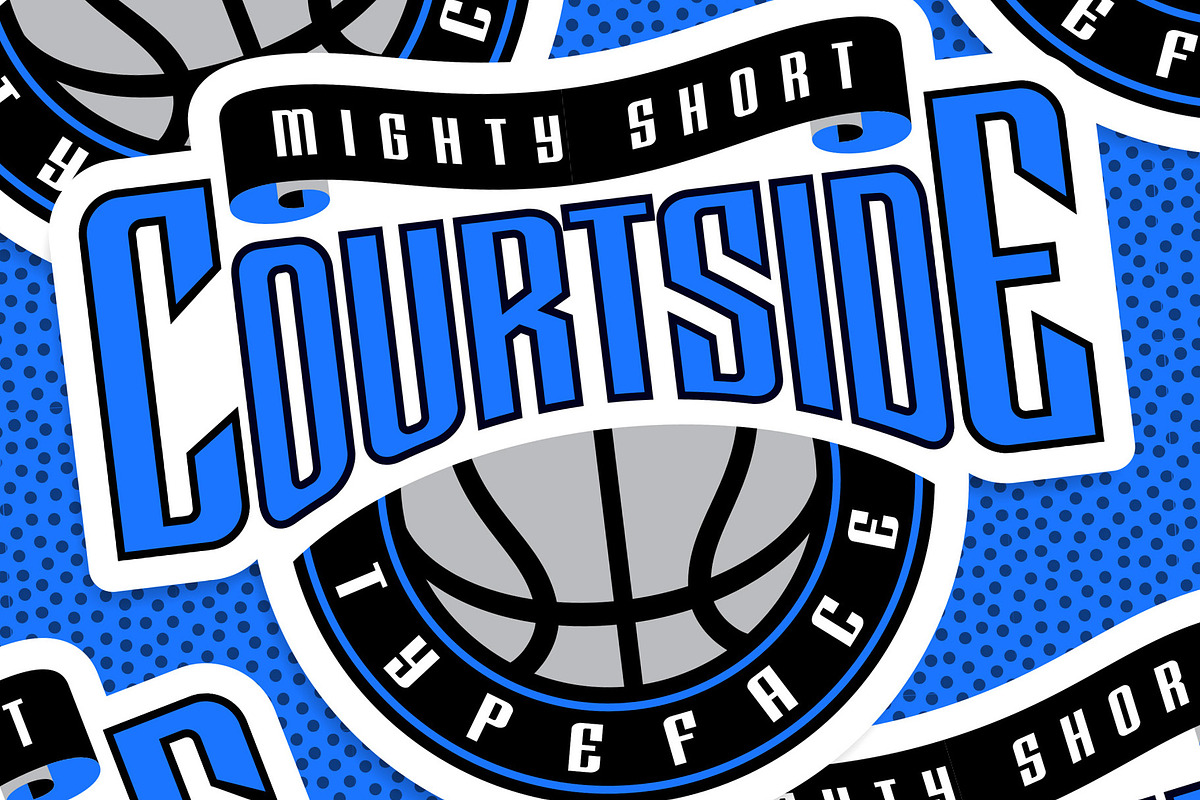 Courtside Typeface, a Font by MightySHORT | Creative Market
