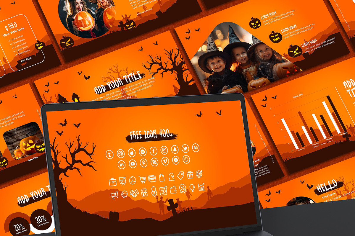 Halloween PowerPoint Template, a Presentation Template by SKY CREATION