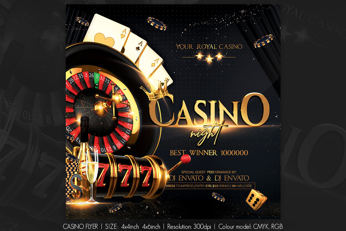 Casino Flyer, a Flyer Template by Artolus